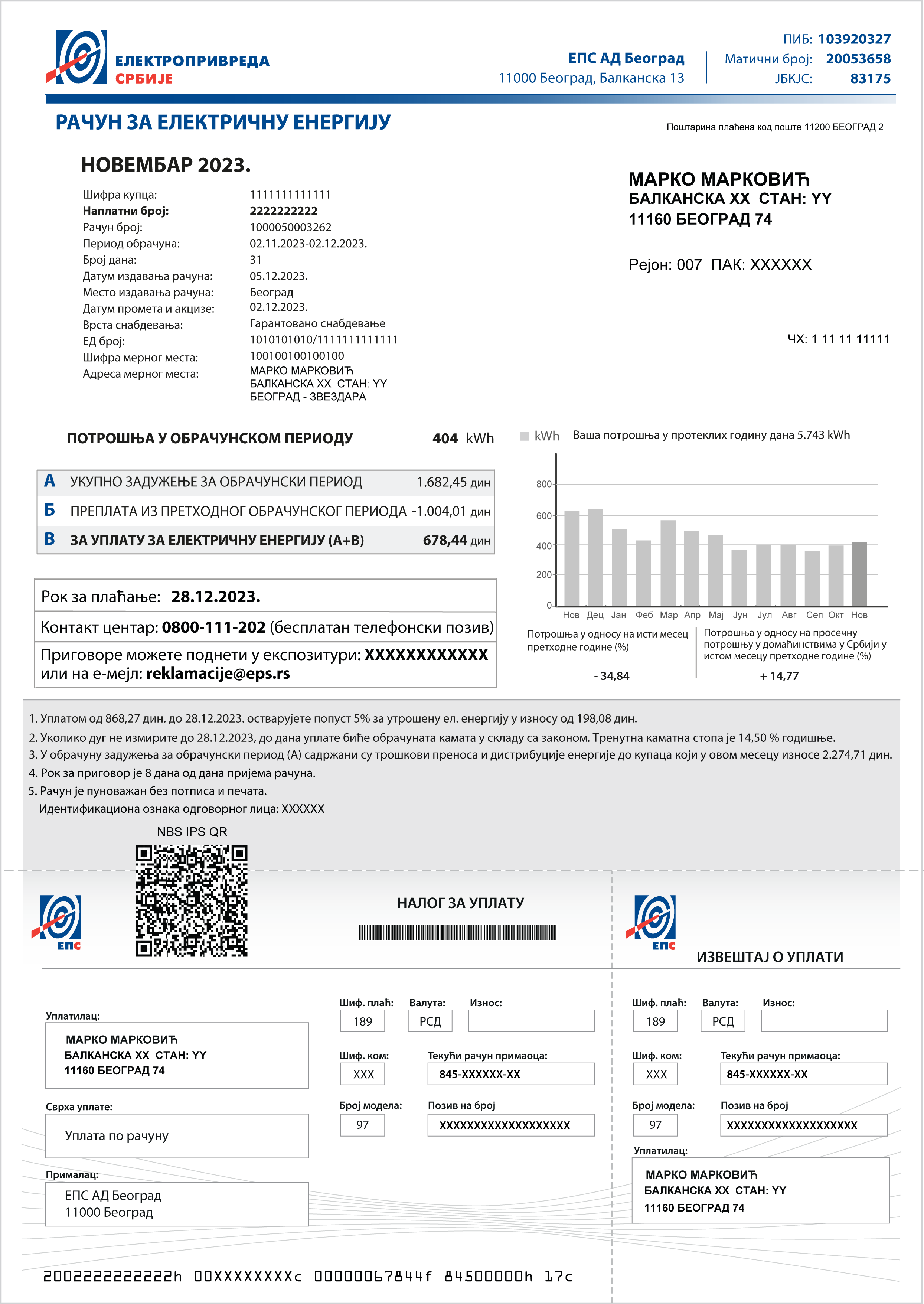 Објашњење рачуна